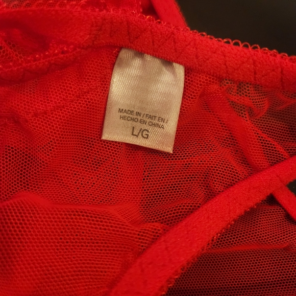 Victoria's Secret | Intimates & Sleepwear | Victorias Secret Red Lace ...